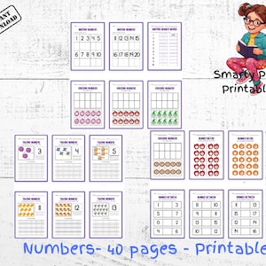 Kindergarten, Numbers Learning, Printable, Educational Activities ...