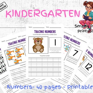 Kindergarten, Numbers Learning, Printable, Educational Activities ...