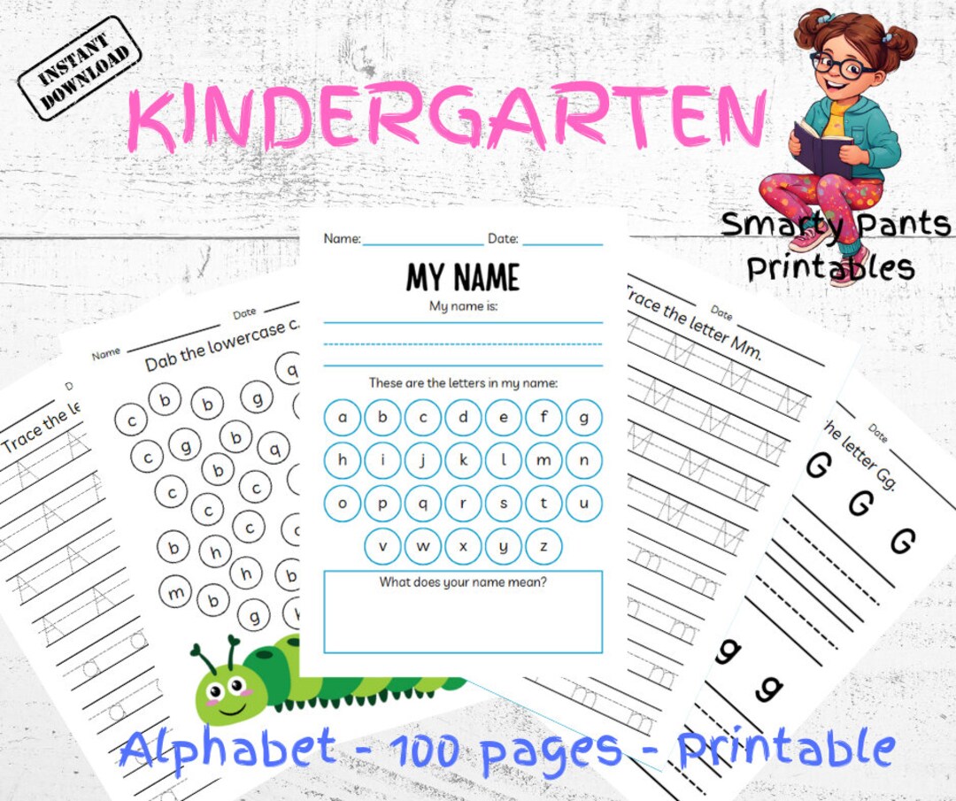 Kindergarten Workbook, Alphabet, Printable, Educational Activities ...
