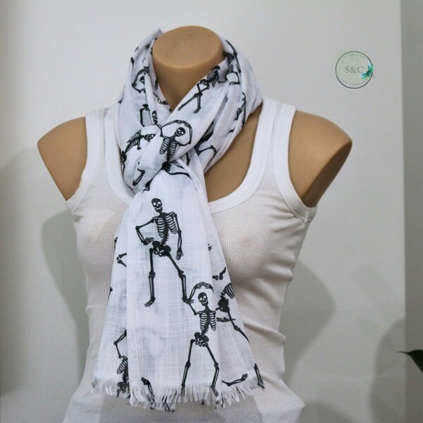 Skeleton Scarf - Etsy