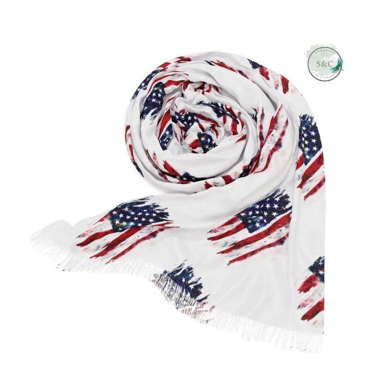 American Flag Scarf - Etsy
