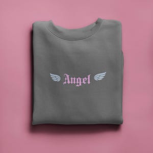 Angel PNG, Pink Y2K Font, Trendy Y2k Fashion, Cute Digital Download ...