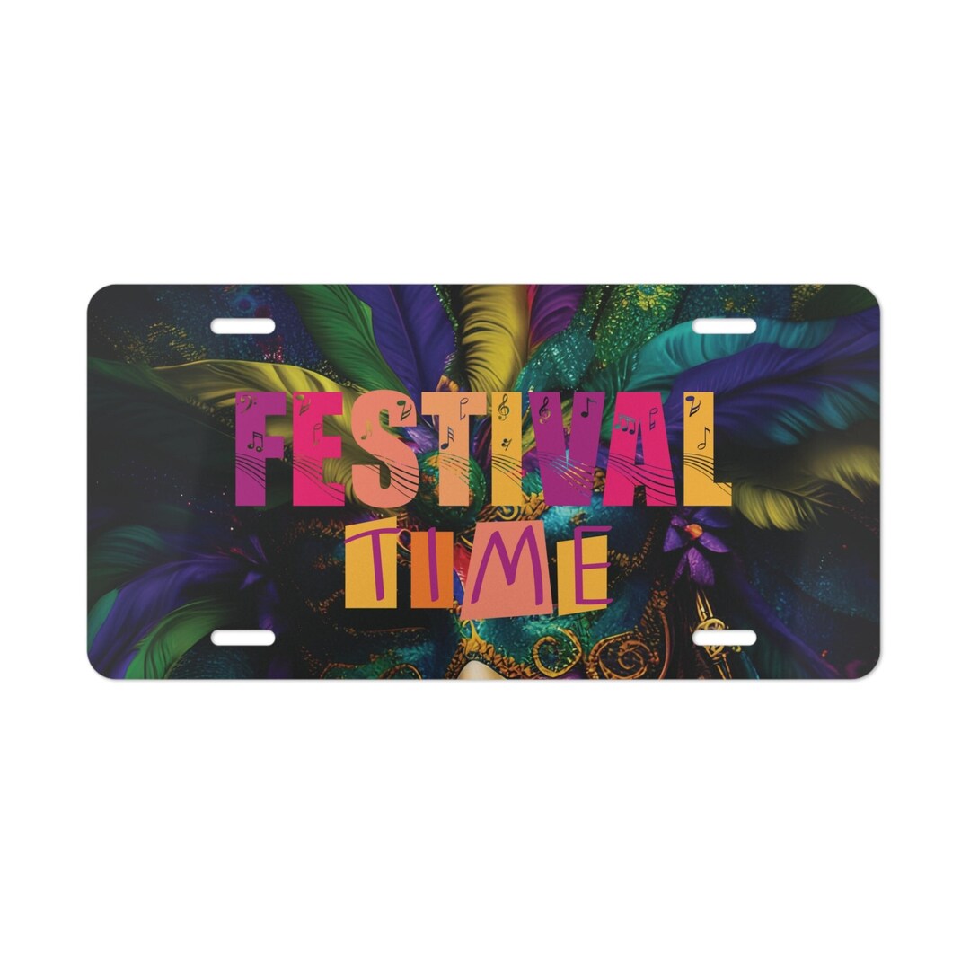 Music Festival Vanity Plate, Rave License Plate, Custom Vanity Plates ...