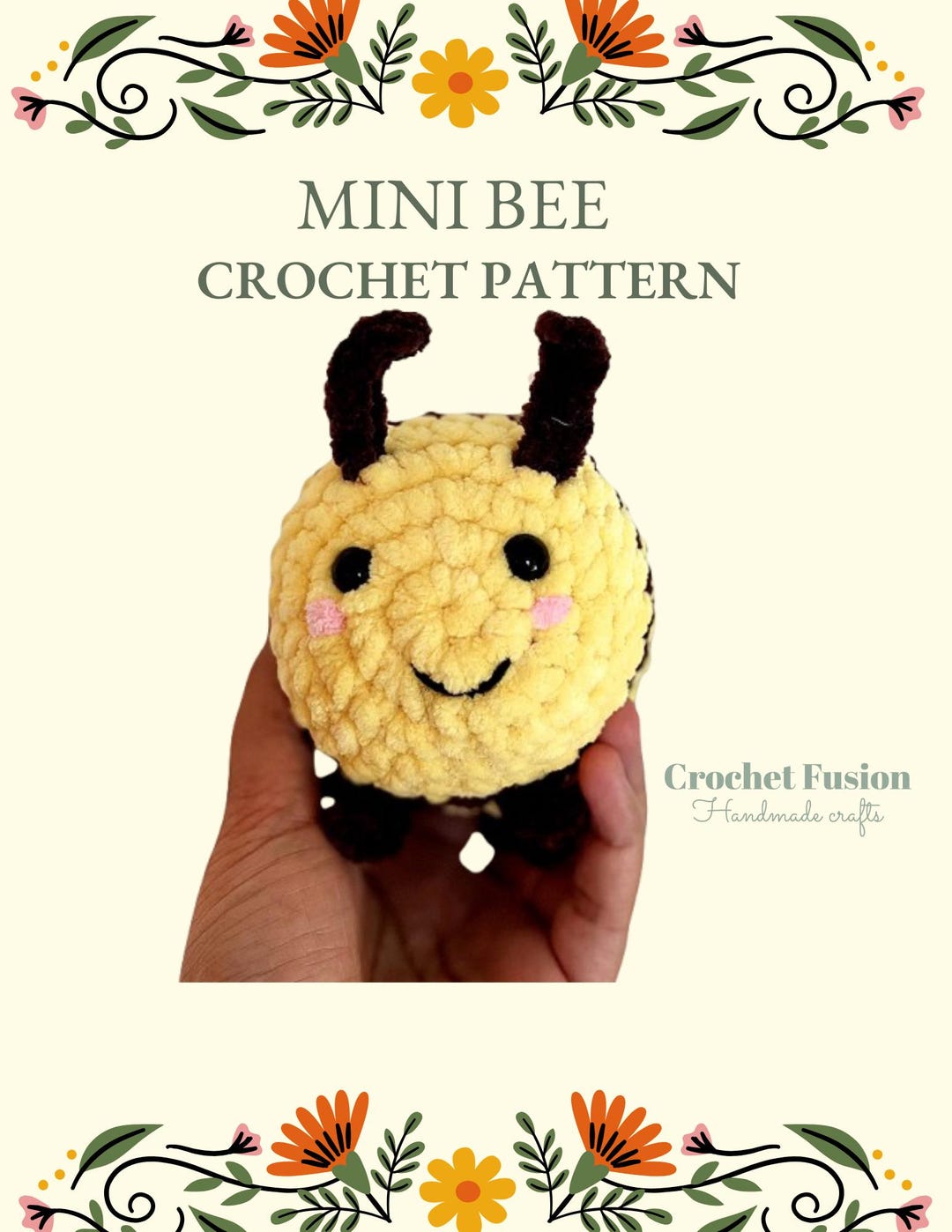 Mini Bee Crochet Pattern| Instant Download | PDF Pattern Only - Etsy