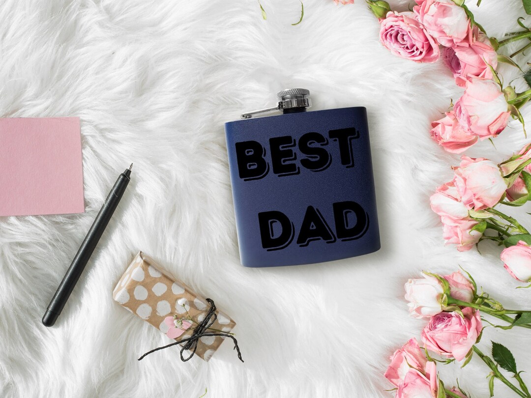 Best Dad Flask, Best Dad Gift, Fathers Day Gift, Best Dad Birthday ...