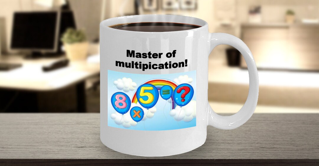 Multiplication Mug, Math Mug, Gift for Teacher, Educational Mug - Etsy