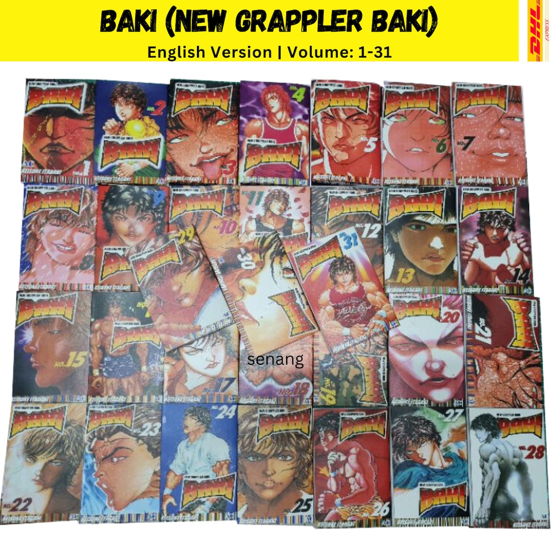 New Grappler Baki Manga Volume 1-31 (END) English Full Set or Partial ...