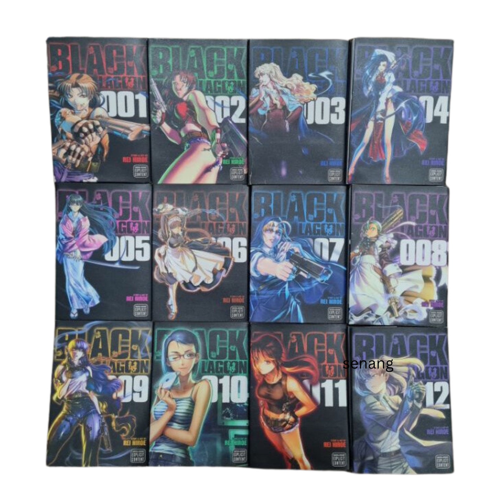 Black Lagoon Manga English Version Physical Comic Rei Hiroe Volume 1-12 Set DHL Express - Etsy