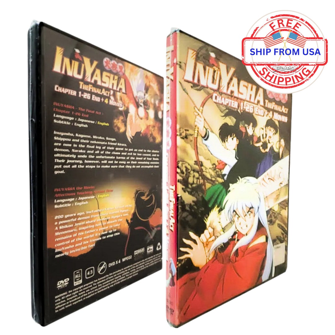 Inuyasha the Final Act 4 Movies Series English Dub & Sub Ship From US ...