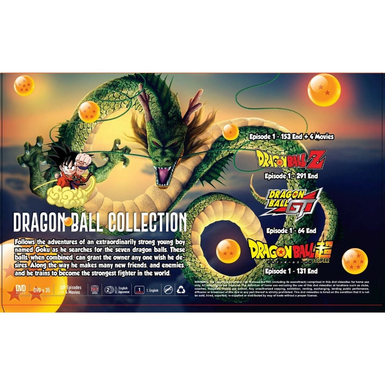 Dragon Ball DVD All Tv Series Box Set 1999 2021 EXPRESS SHIP Db Dbz db ...