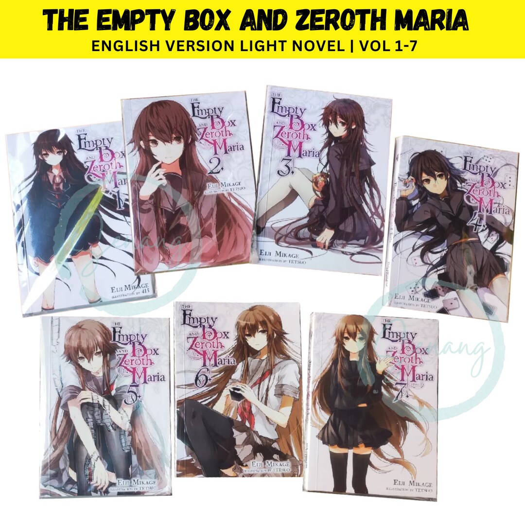 The Empty Box and Zeroth Maria English Version Light Novel Vol 1-7 DHL ...