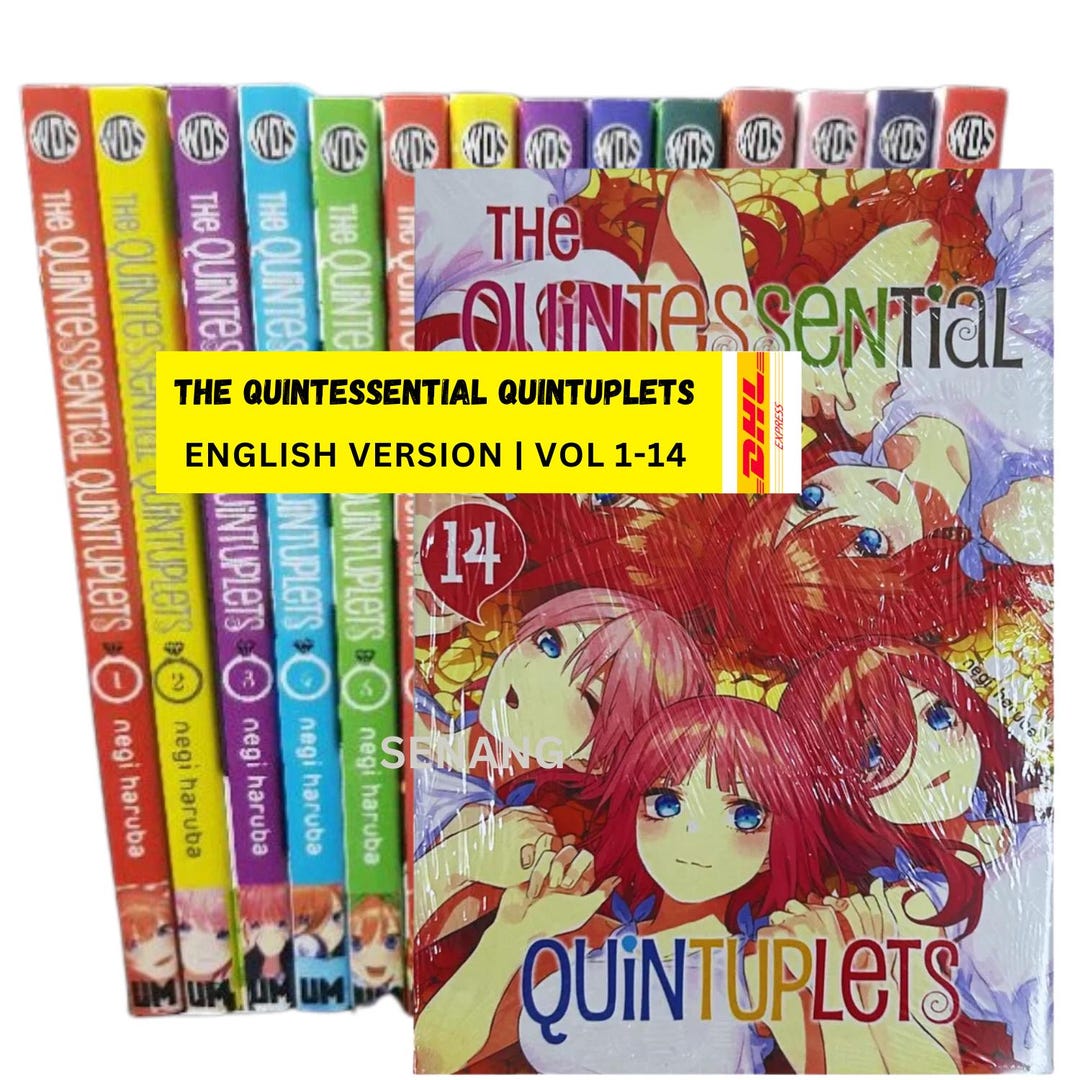 The Quintessential Quintuplets Manga Set Volume 1-14 English Version ...
