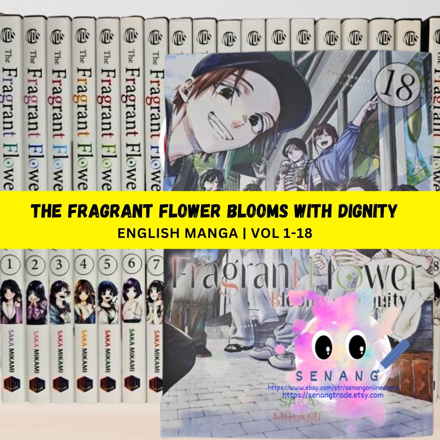 The Fragrant Flower Blooms With Dignity Manga Vol 1-18 Full Set or ...