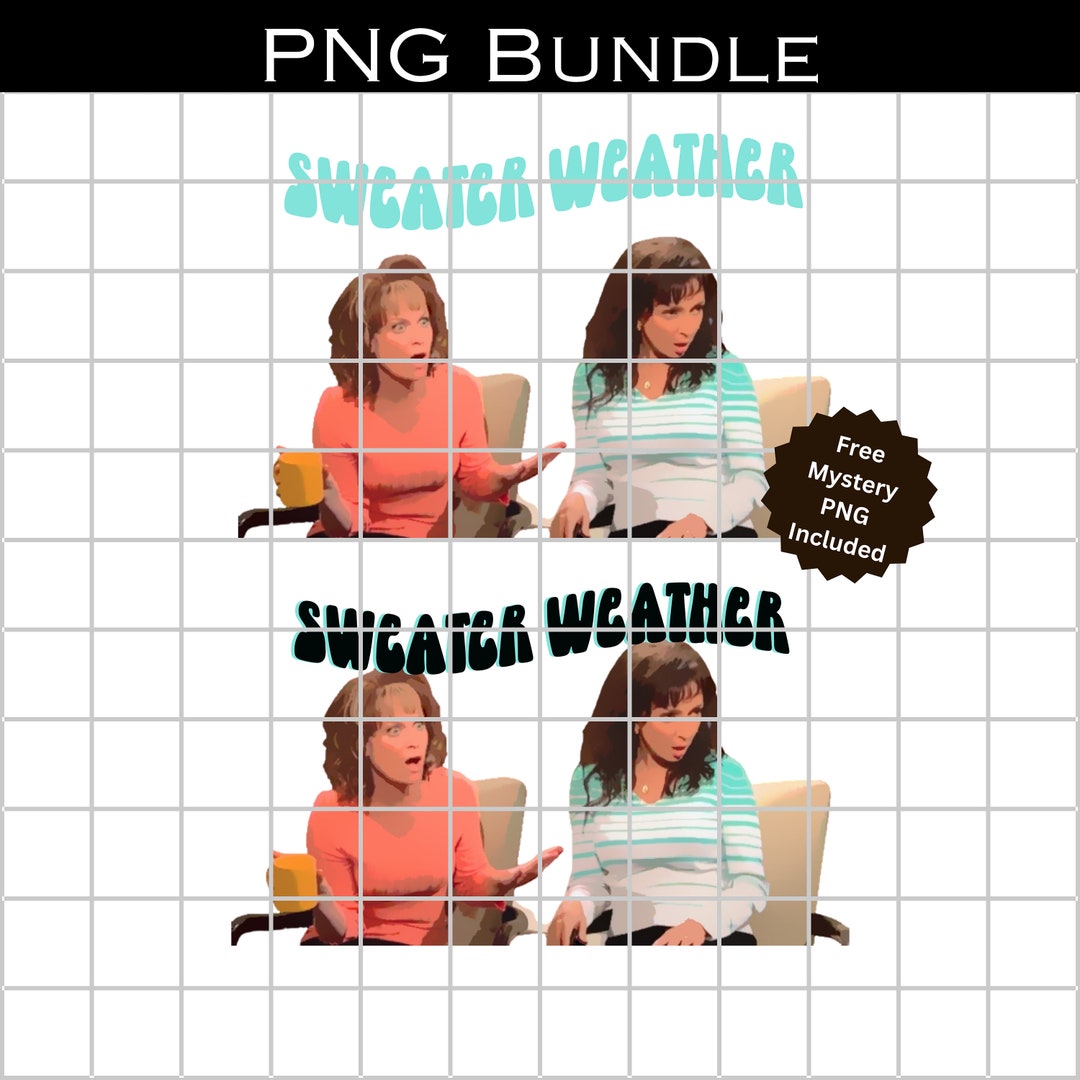 SNL Sweater Weather Skit Sweatshirt Sublimation Design Bundle, Free ...