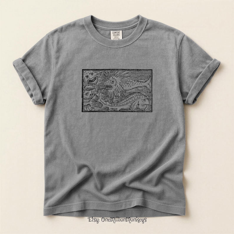 About the Terrible Monsters of the Shores of Norway T-shirt, Historic ...