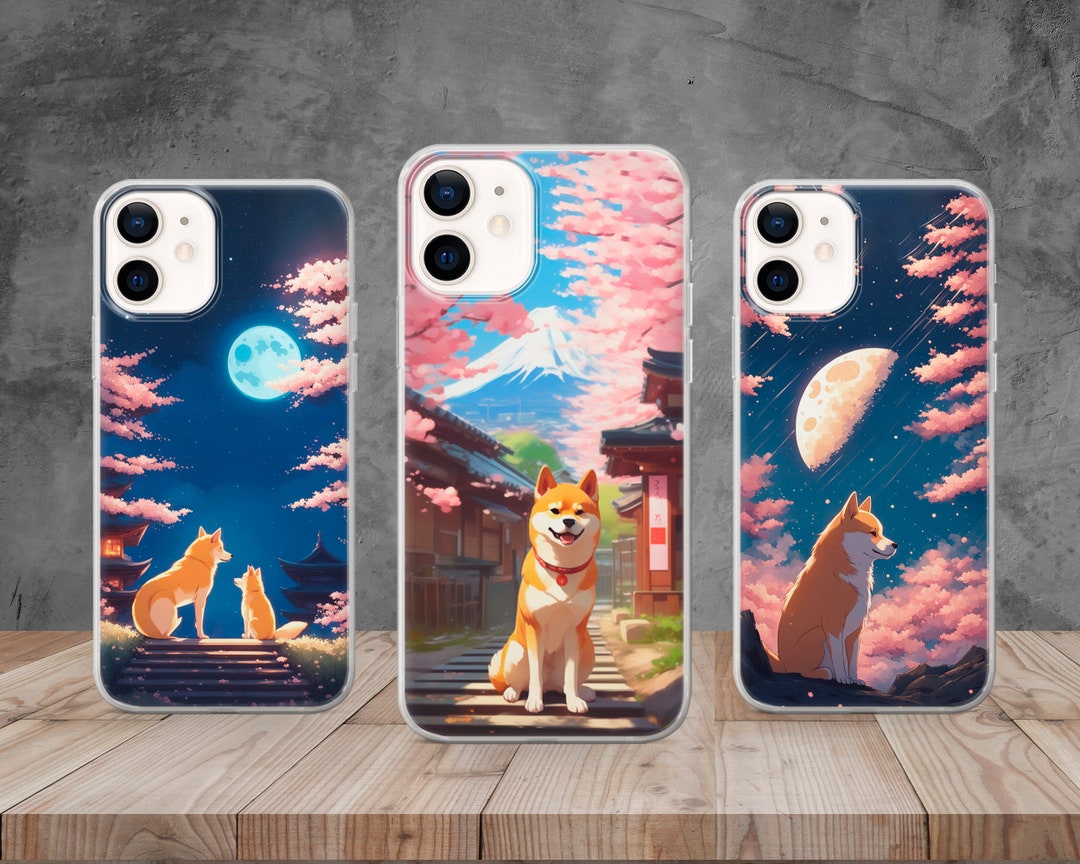 Shiba Inu Phone Case Japan Sakura Cover for iPhone 17, 16, 15, 14, 13 ...