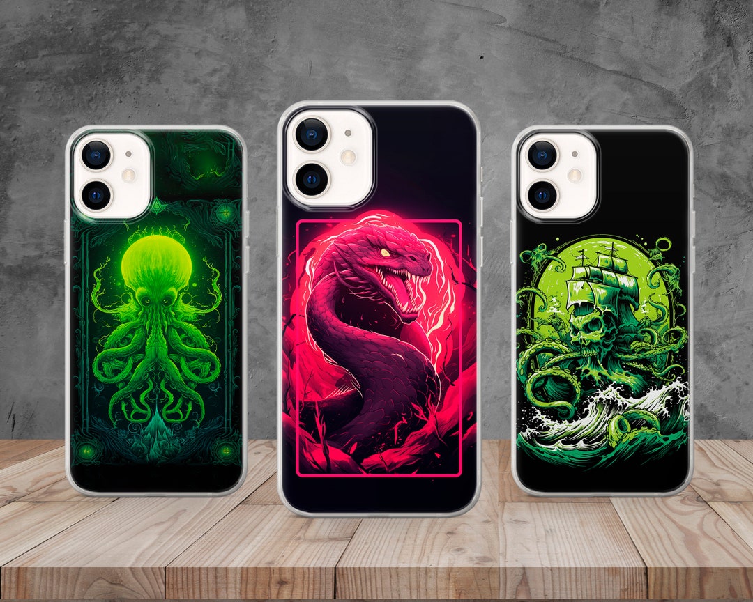 Lovecraft Cthulhu Phone Case Mythology Cover for iPhone 15, 14, 13, 12 ...