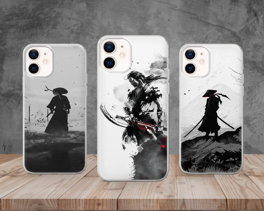 Anime Samurai Katana Phone Case Japan Ninja Cover for iPhone 15, 14, 13 ...