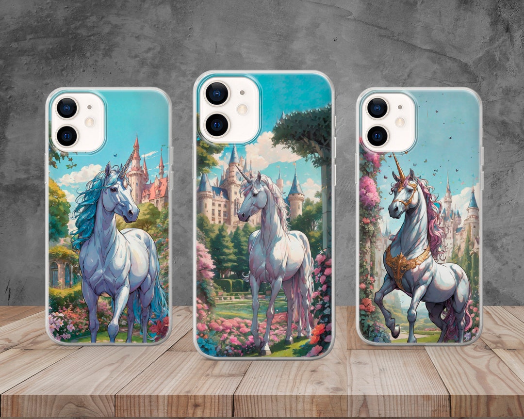 Unicorn Fantasy Phone Case Fairy Tale Cover for iPhone 16, 15, 14, 13 ...