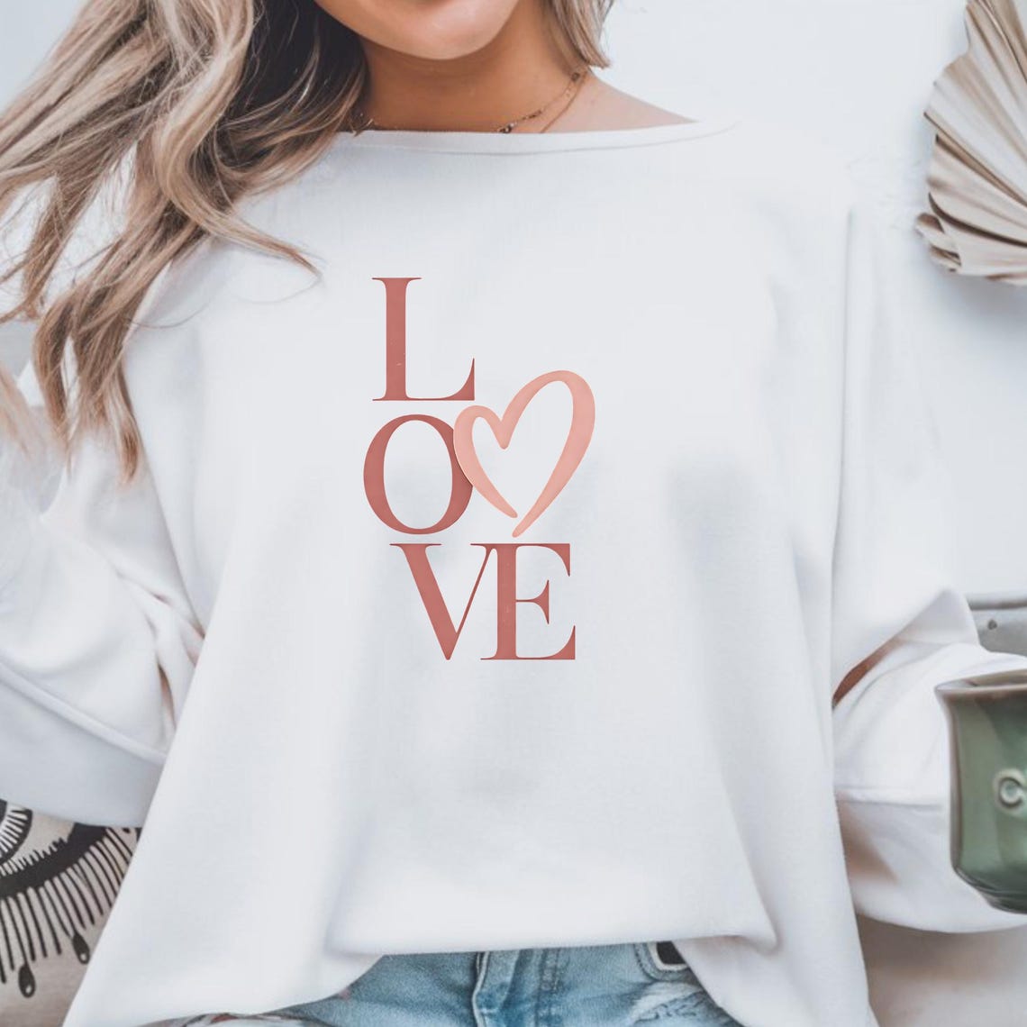 Neutral Love PNG, Minimal Valentine Typography Design - Etsy