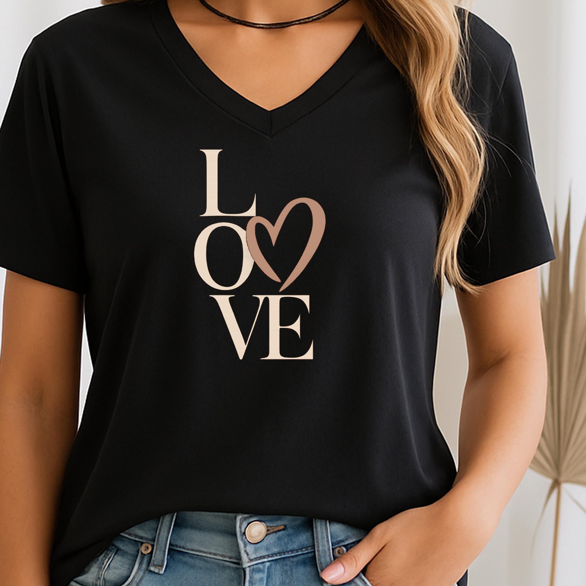 Neutral Love PNG, Minimal Valentine Typography Design - Etsy