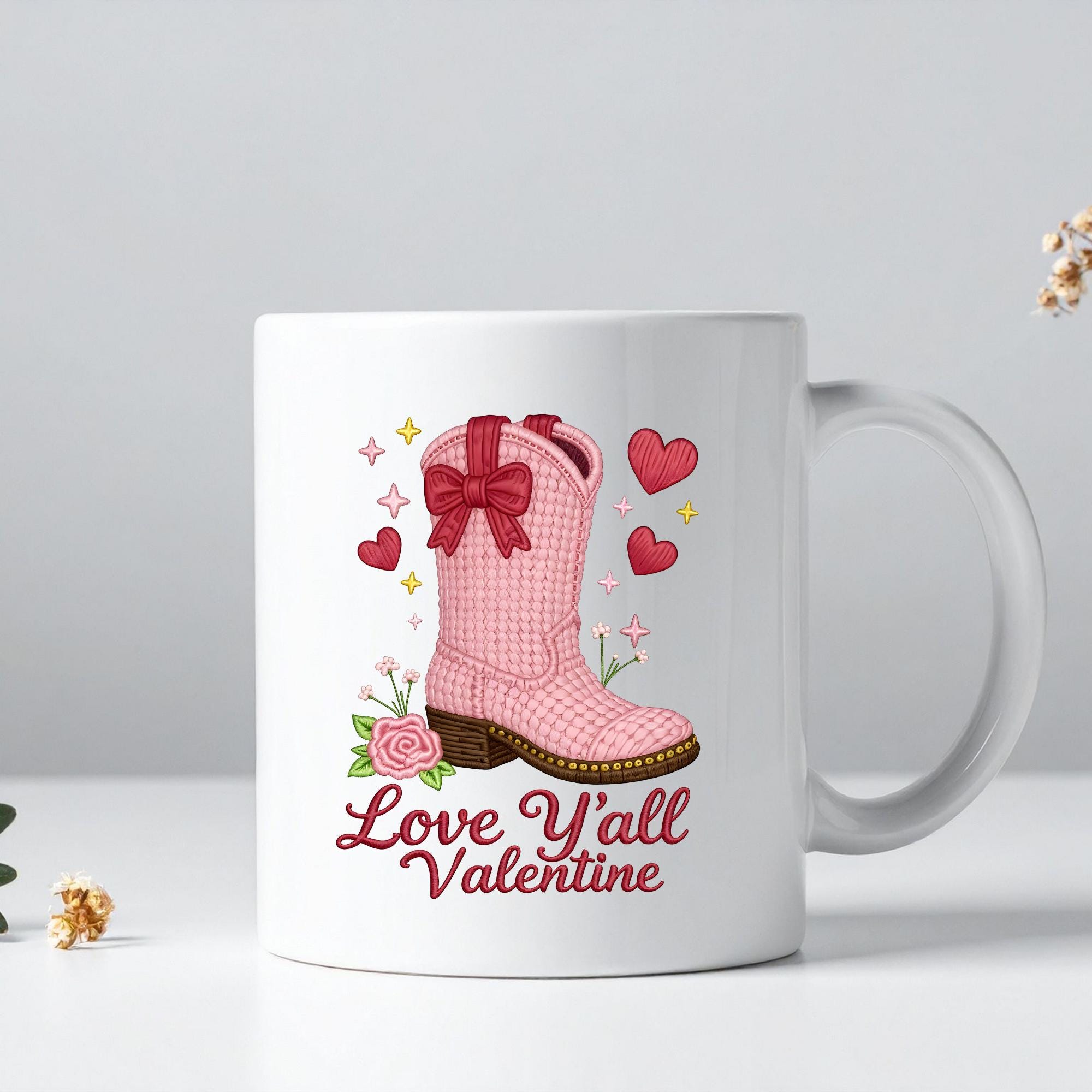 Love Y’all Valentine Cowgirl Boot PNG Western Design - Etsy