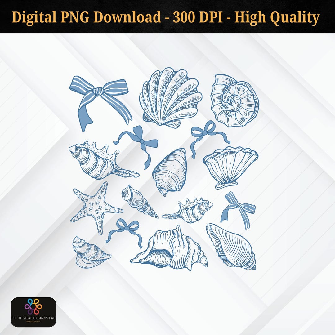Coquette Seashell PNG, Summer Vibes Png,beach Png, Coastal Png, Retro ...
