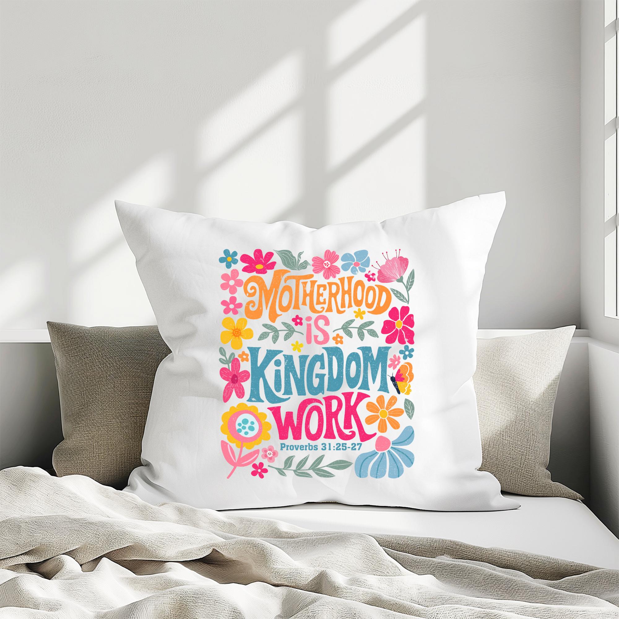 Christian Mom PNG – Retro Sublimation Design, Motherhood is Kingdom ...