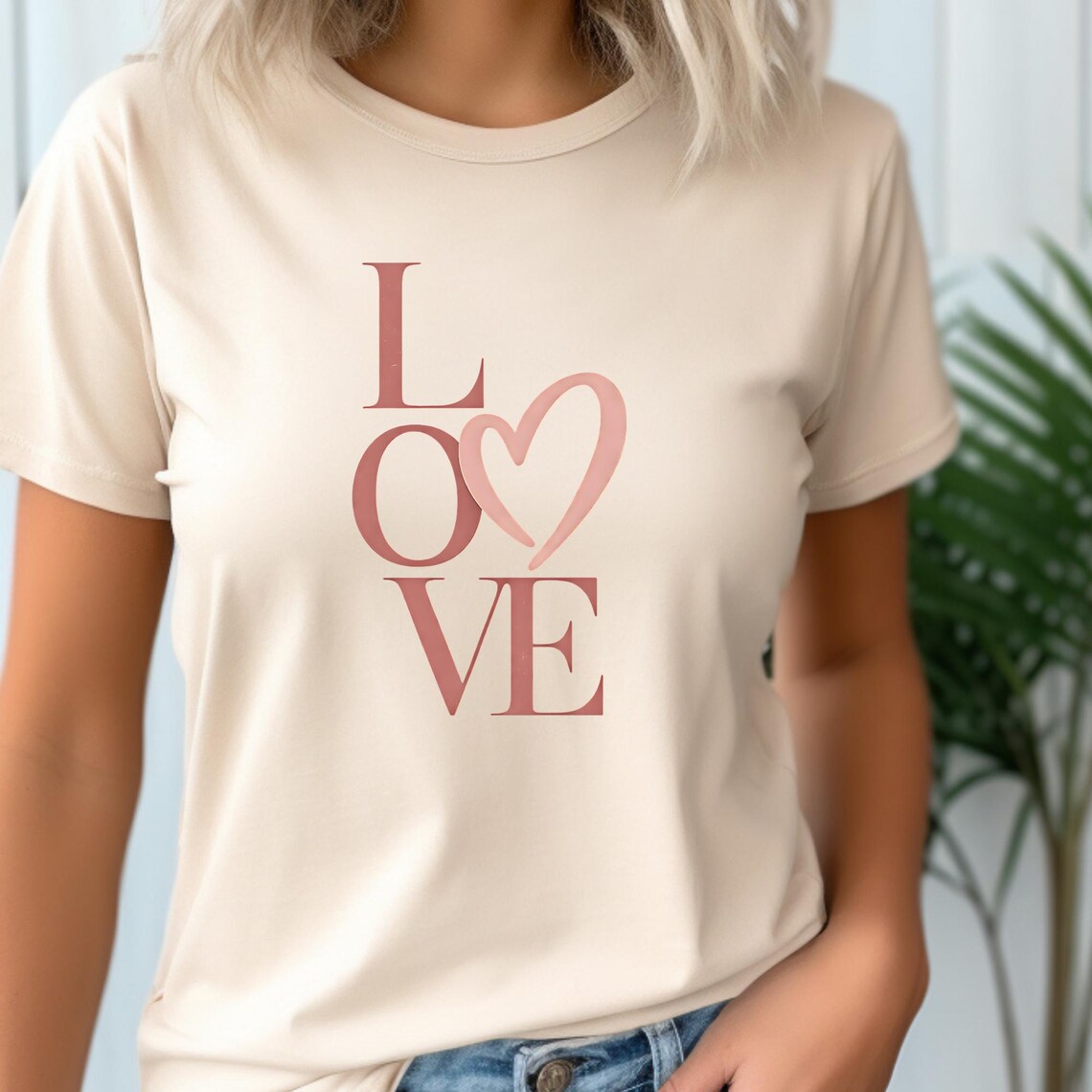 Neutral Love PNG, Minimal Valentine Typography Design - Etsy