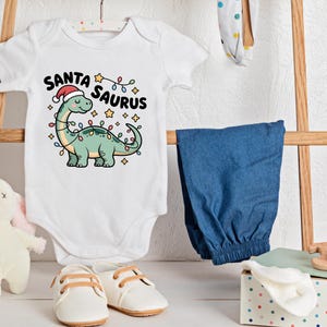 Santa Saurus Xmas Dinosaur PNG, Dino Clipart, Kids Christmas Design ...