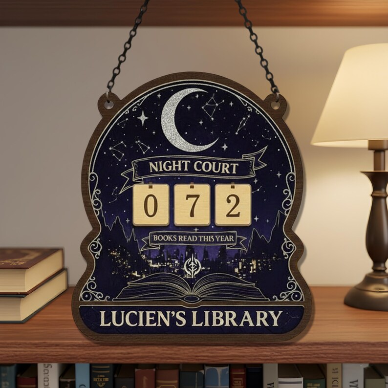 Night Court Book Tracker Sign, Personalized Book Tracker Sign, ACOTAR ...