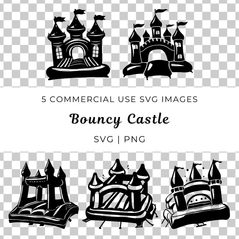 Bouncy Castle Svg, Bounce House Png, Birthday Svg Png, Birthday Svg ...