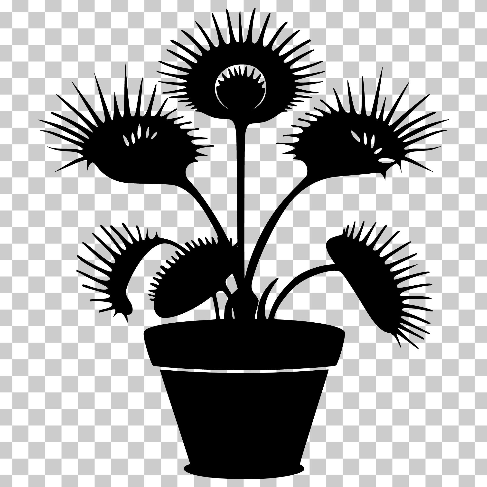 Venus Flytrap Svg Bundle | Monster Plant Svg | Venus Flytrap PNG | Carnivorous Plant Clipart ...