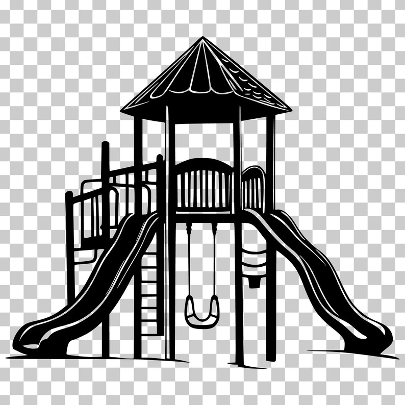 Playground Svg, Swing Svg, Slide Svg, Play Park Svg, Childrens ...