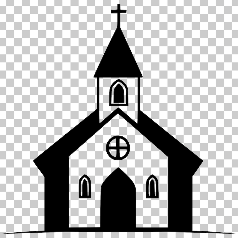 Church Building Svg, Church Svg, Religious Svg, Christian Svg, Cross ...