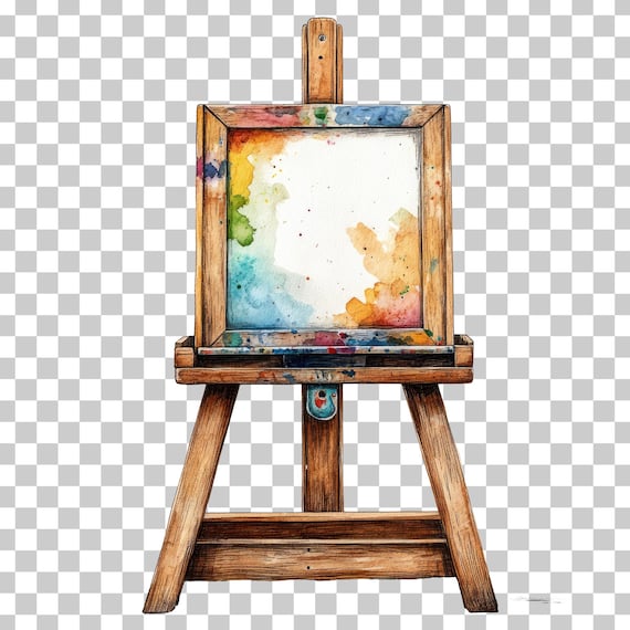 Easel With Canvas Png