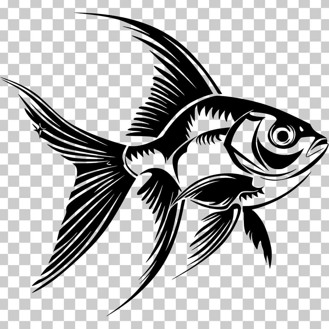 Fish SVG Vector Clipart, Marine & Tropical Designs (digital Download ...