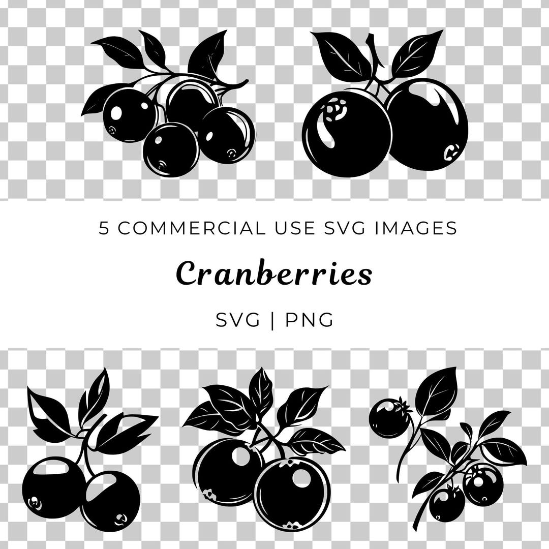 Fresh Cranberries Svg, Organic Cranberries Design Svg, Holiday ...