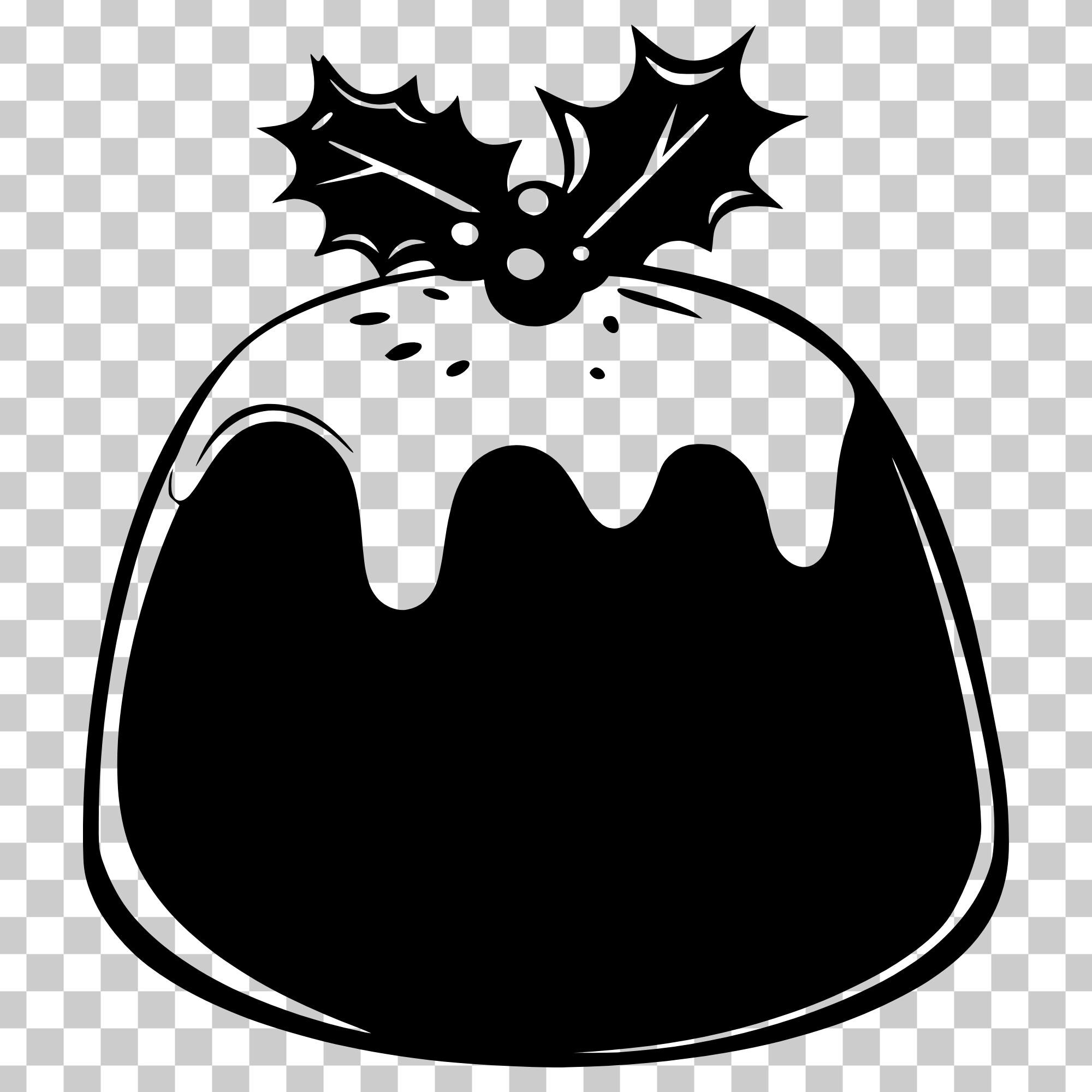 Christmas Pudding Svg, Holiday Dessert Vector, Festive Pudding Svg ...