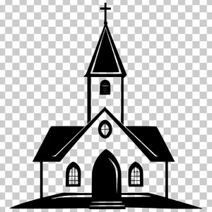 Church Building Svg, Church Svg, Religious Svg, Christian Svg, Cross ...