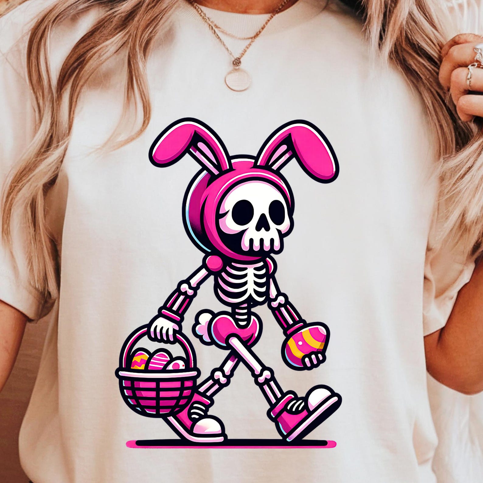 Cute Easter Skeleton Png, Spooky Easter Clipart, Retro Easter Spooky ...