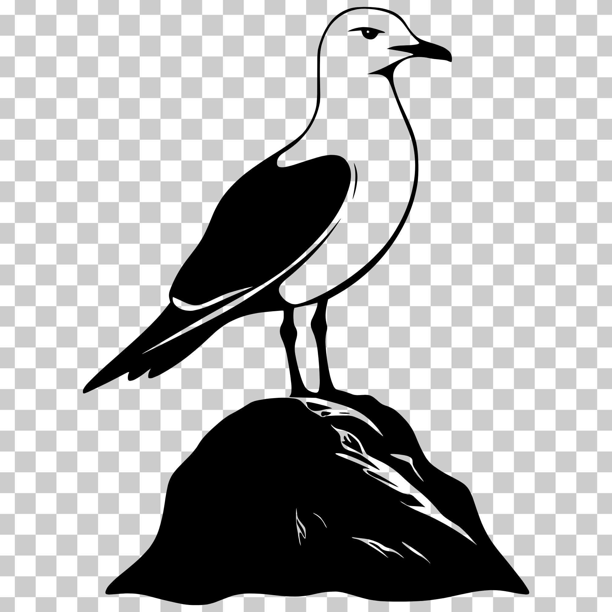 Seagull Svg, Coastal Bird Vector, Beach Bird Svg, Flying Seagull Vector ...