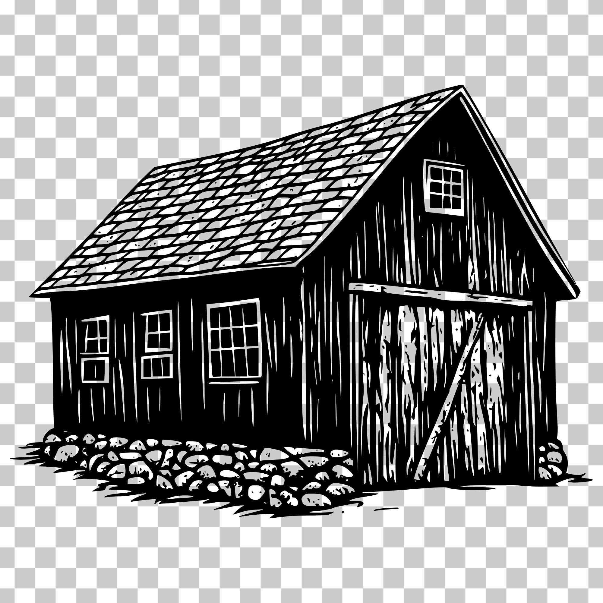 Rustic Barn Svg, Farm Barn Svg, Country Barn Vector, Barnyard Svg, Barn ...