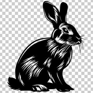 Cute Rabbit Vector, Woodland Animal Svg, Wild Rabbit Svg, Easter Bunny ...