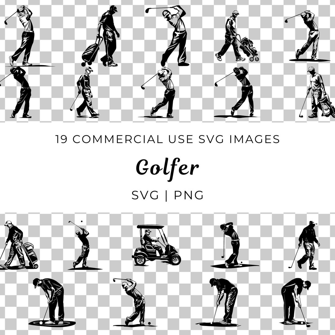 Golf Svg Designs, Outdoor Sports Svg, Golf Vector, Athlete Svg, Golf ...