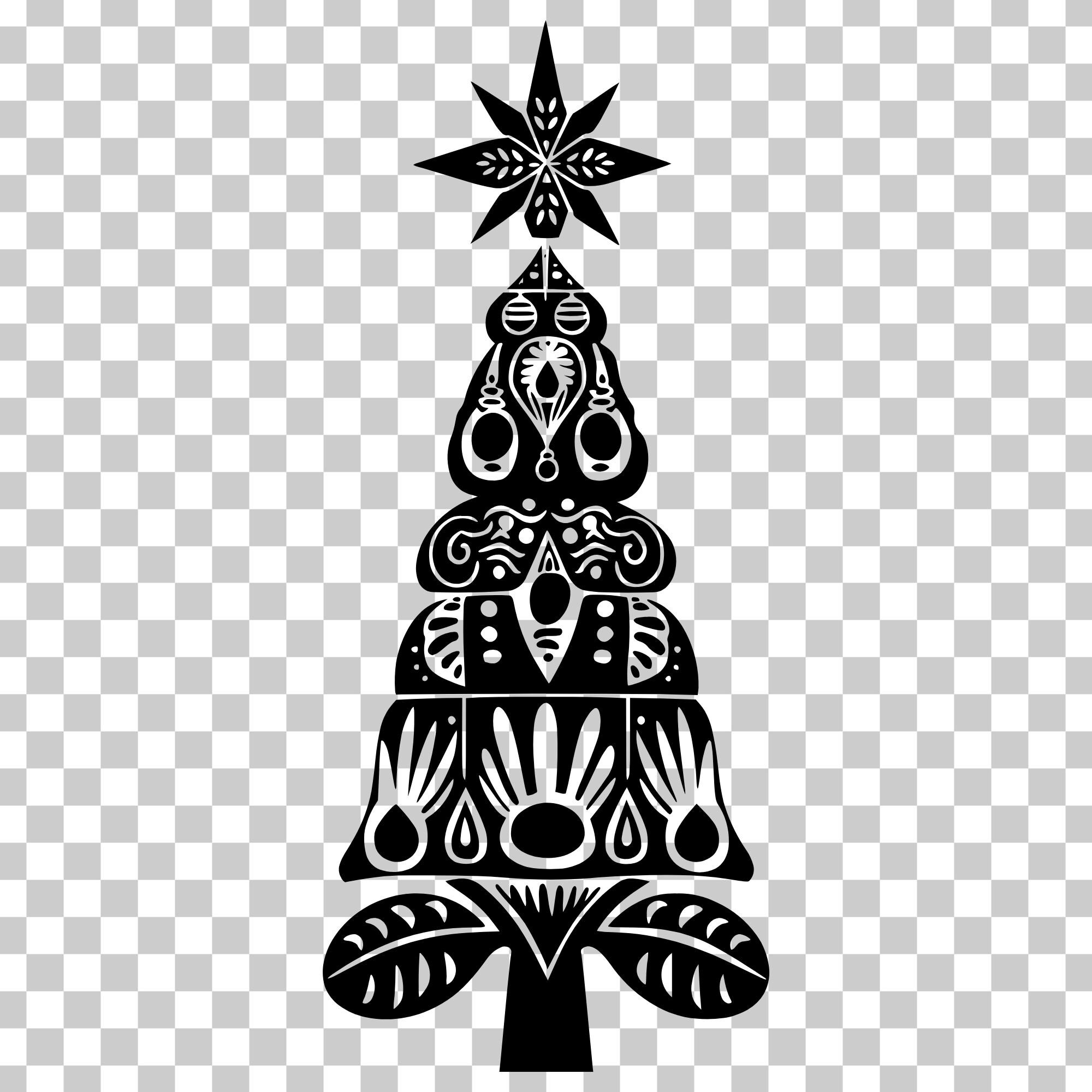 Scandi Christmas Tree Svg, Scandinavian Christmas Svg, Nordic Christmas ...