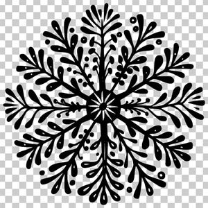Scandi Folk Art Christmas Snowflakes Svg, Scandinavian Snowflake Svg ...