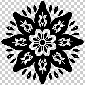 Scandi Folk Art Christmas Snowflakes Svg, Scandinavian Snowflake Svg ...