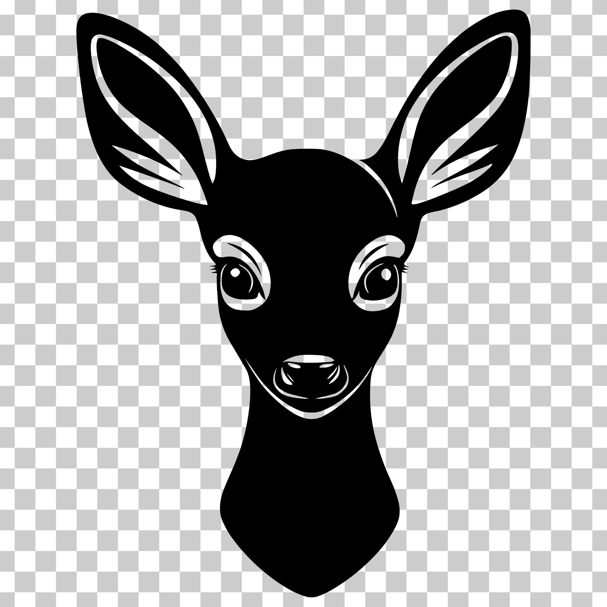 Baby Deer Head Svg, Stag Head Vector, Baby Dear Svg, Wildlife Svg, Rustic Deer Vector, Woodland ...