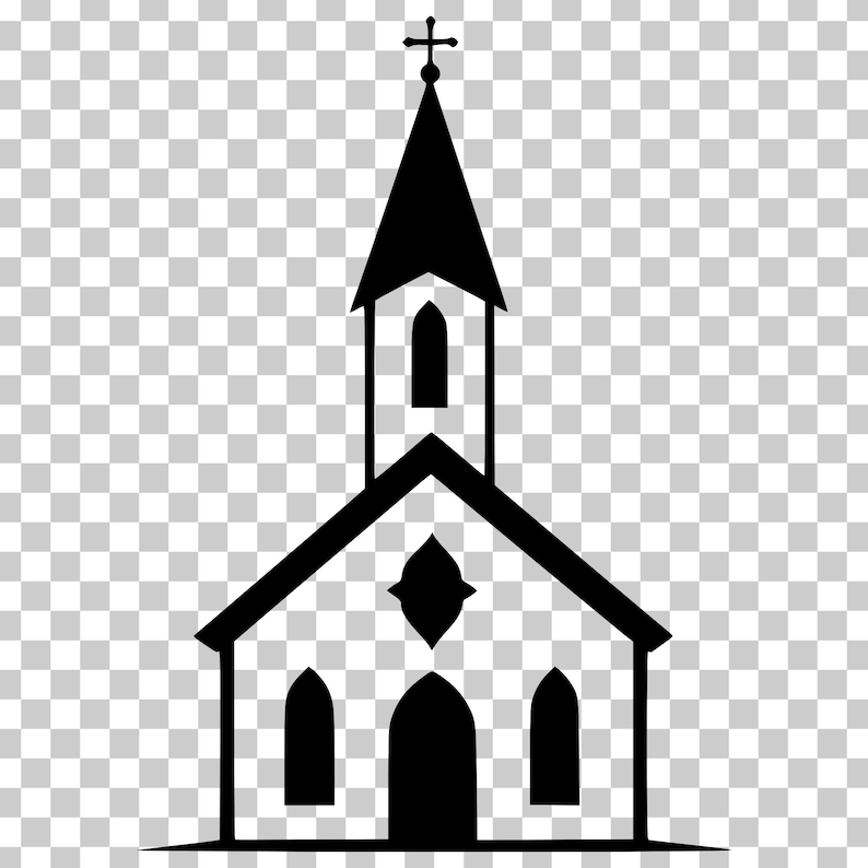Church Building Svg, Church Svg, Religious Svg, Christian Svg, Cross ...